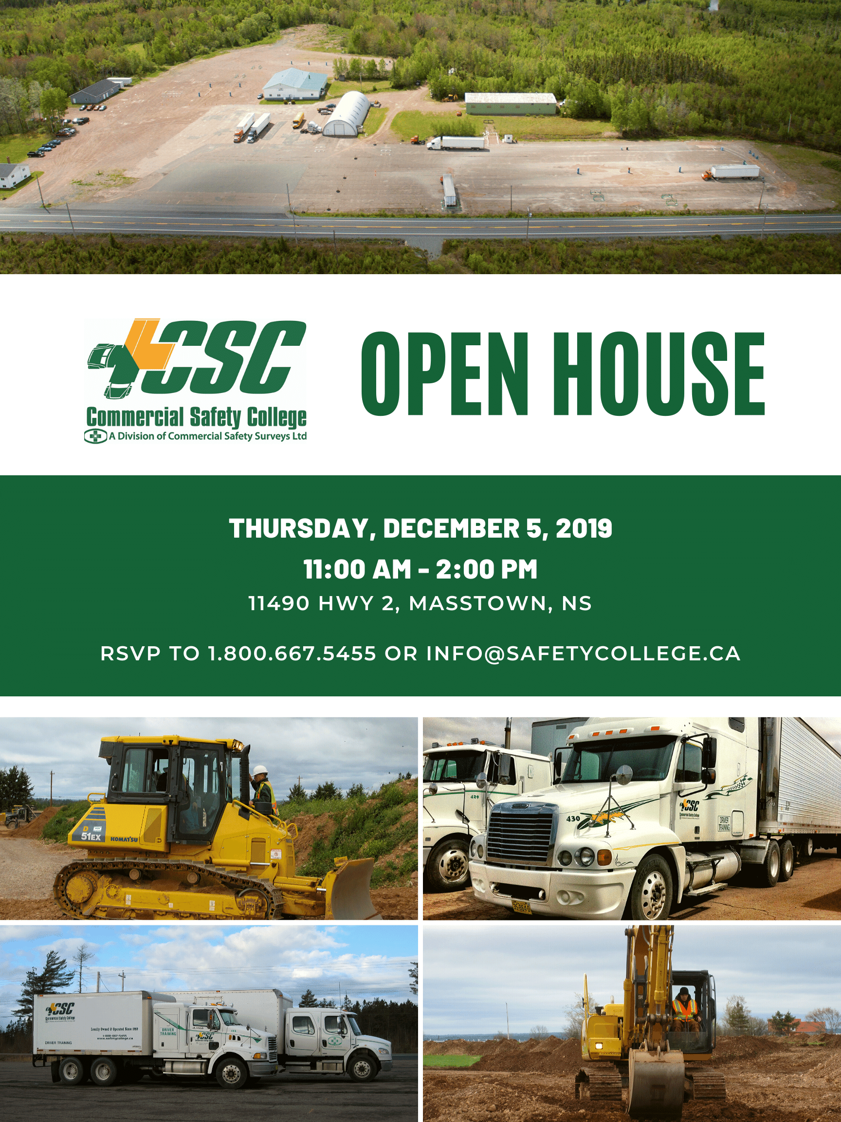 Open House – December 5 | Commercial Safety College